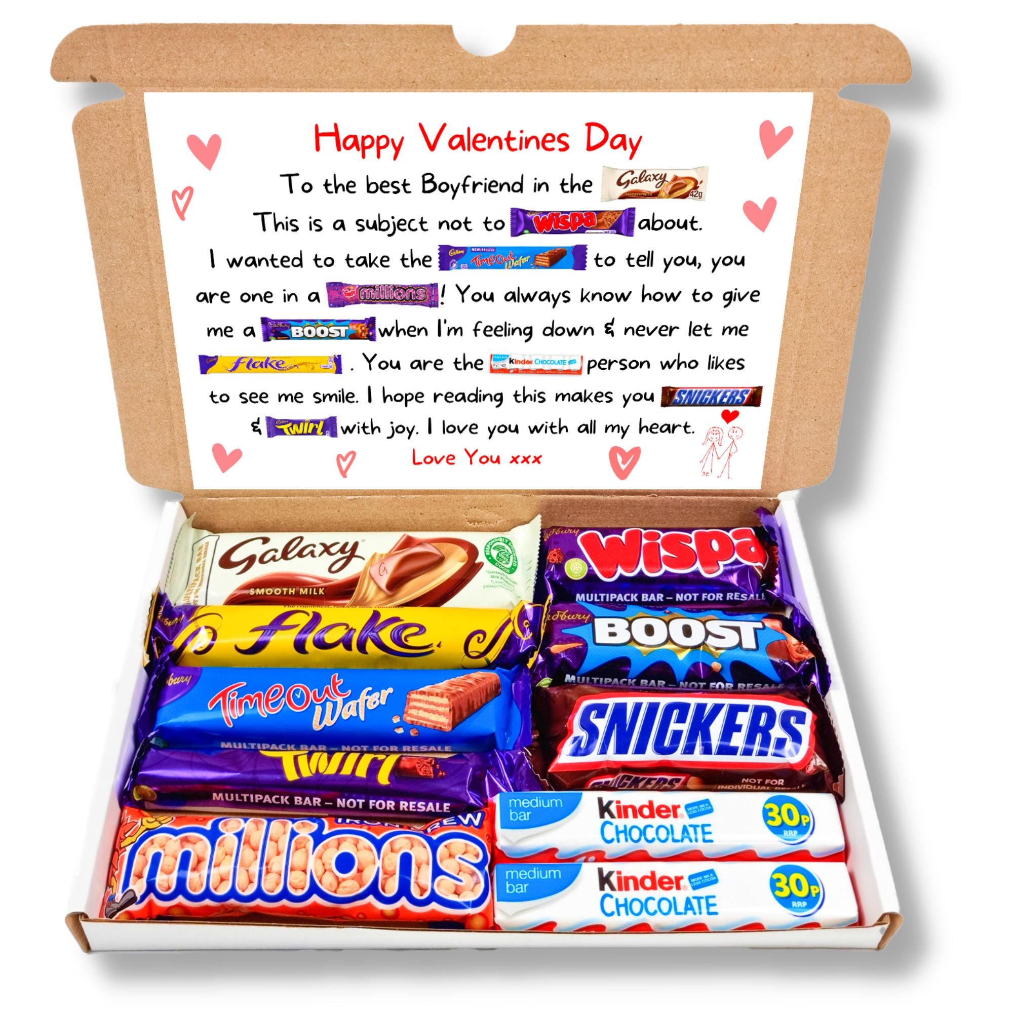 Valentine's Day Chocolate Poem Gift | A Box of Laughter & Treats ...