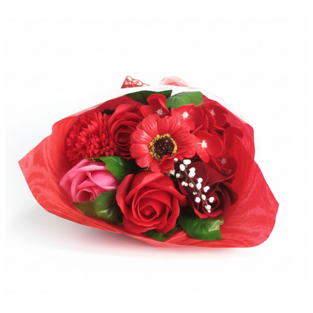 Selfcare Gift - Soap Flower Bouquet – Red | Heavenly Boxes
