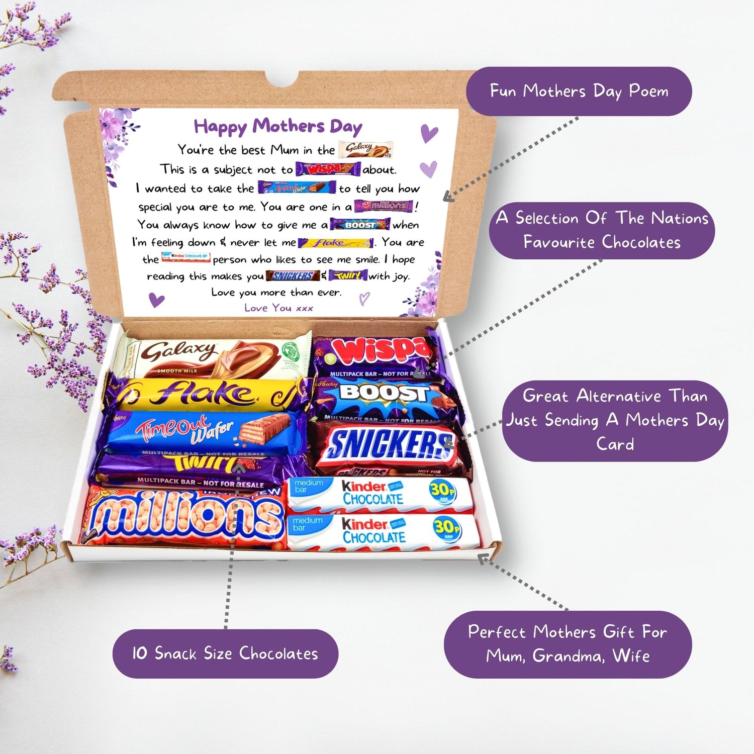 Mothers Day Chocolate Poem | Mothers Day Gift – Heavenly Boxes