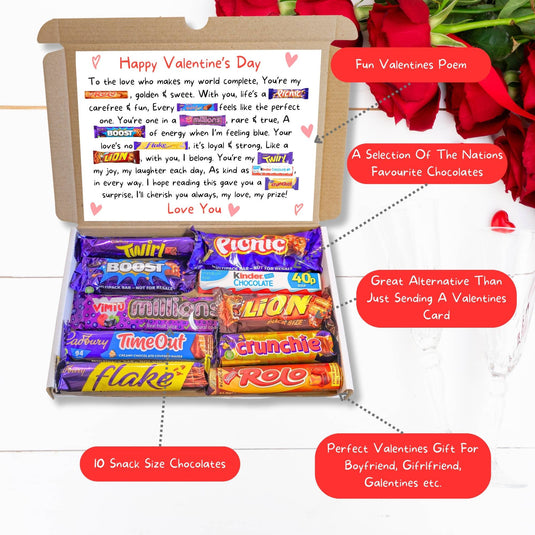 Valentines Chocolate Gift – Poem Box for Her | Heavenly Boxes