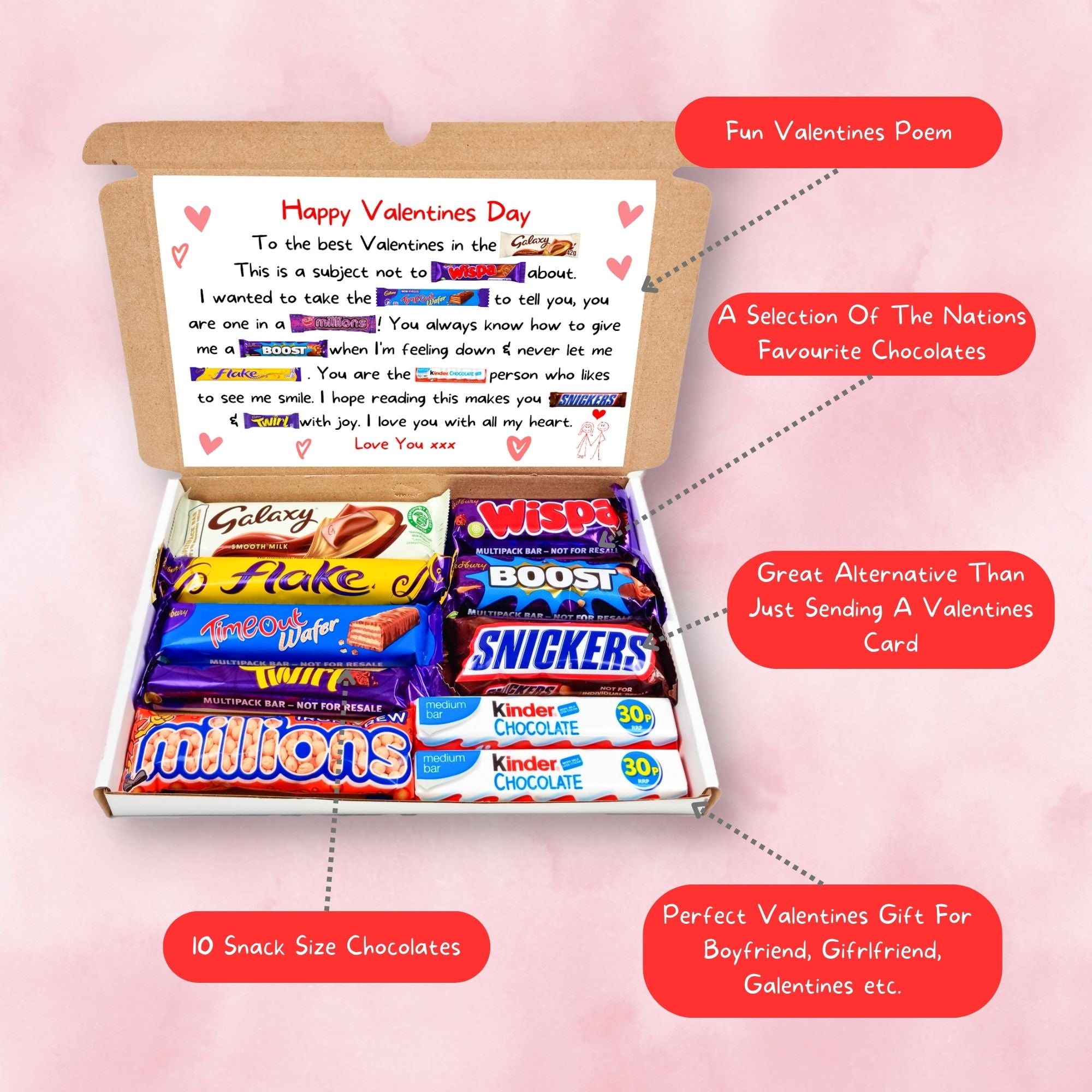 Valentine's Day Chocolate Poem Gift | A Box of Laughter & Treats ...